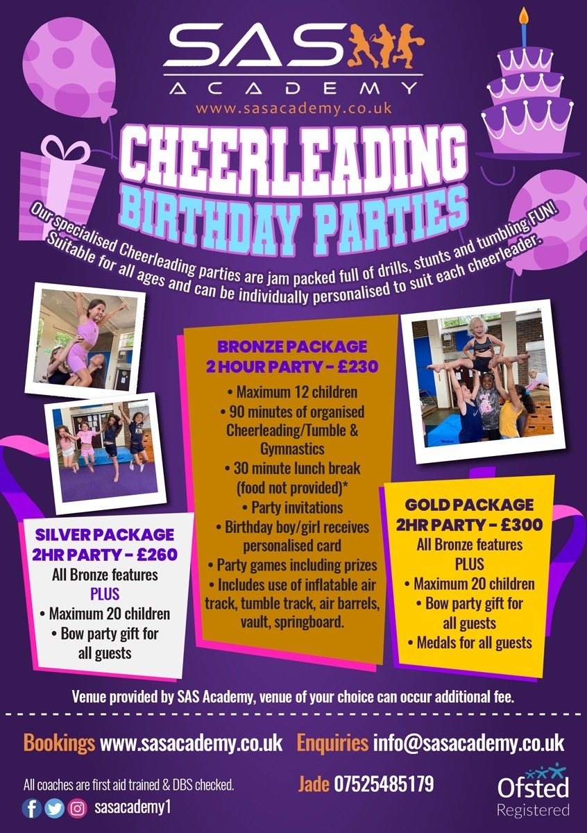 Birthday Parties - SAS Academy